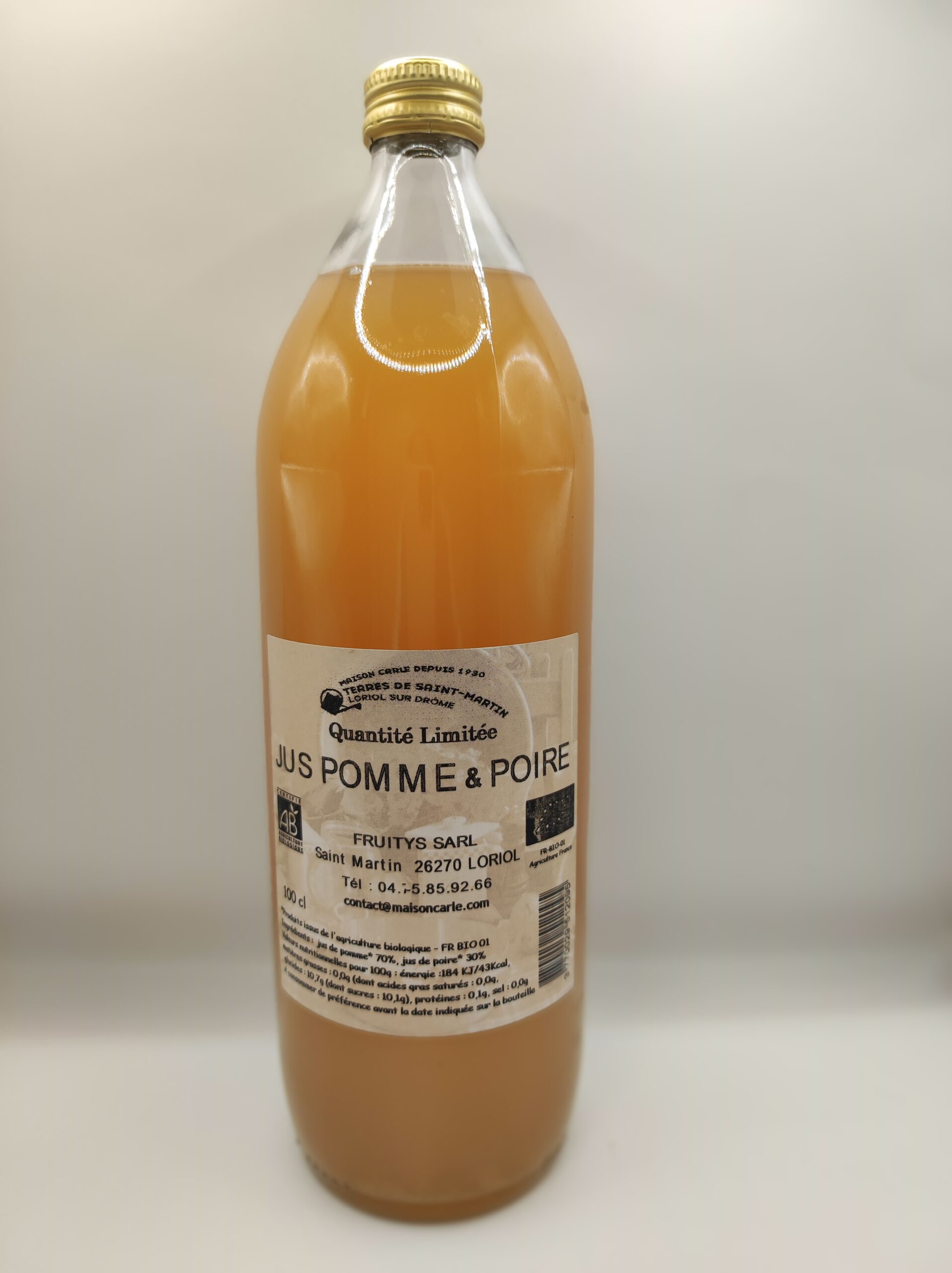 JUS POMME POIRE 1L - Maison Carle